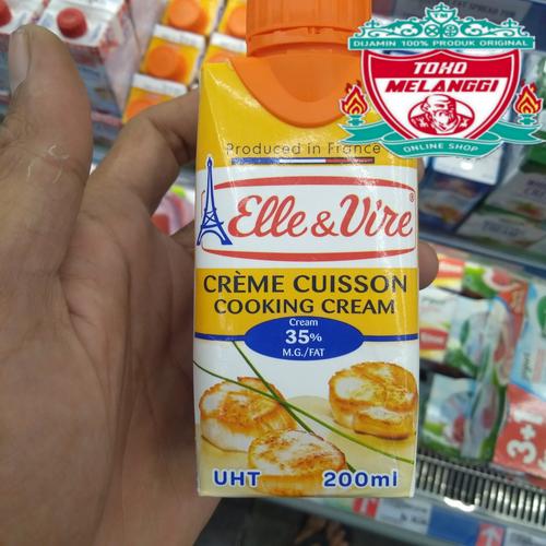 Jual Elle & Vire Cooking Cream Uht 200 ml | Creme Cuisson | Cream ...