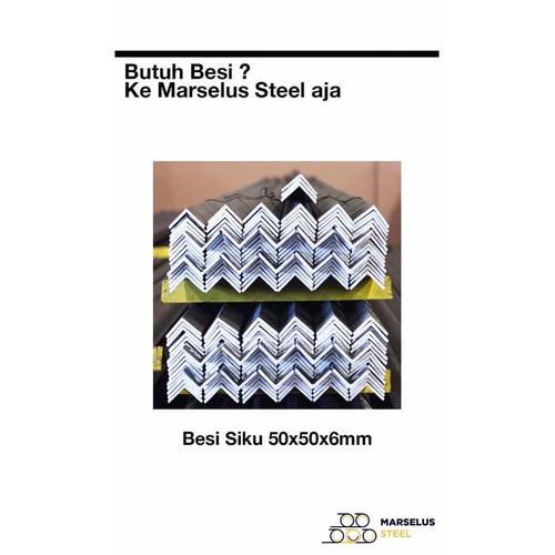 Jual Besi Siku 65 x 65 x 6 mm 6 Meter Full SS400 (Mild Steel) KS ...