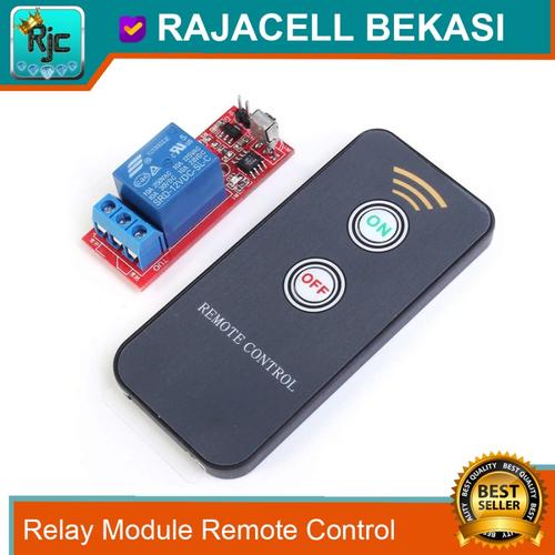 Jual Relay Module Remote Control IR 5V 12V Self Lock ON OFF Remote ...