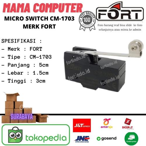 Jual Micro Switch CM-1703 Saklar Sensor Limit Switch Merk FORT - Kota ...