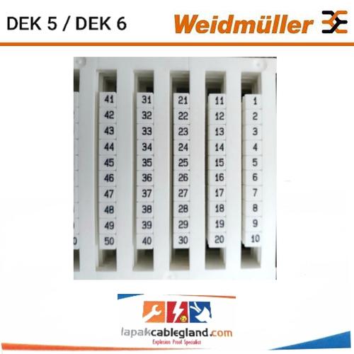 Jual Terminal Marking DEK 5 for WEIDMULLER WDU 2.5 1-25 strip isi 50 ...
