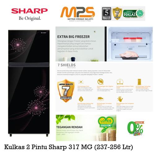 Jual Kulkas 2 Pintu Sharp 317 MG (237-256 Ltr) - Kota Makassar ...