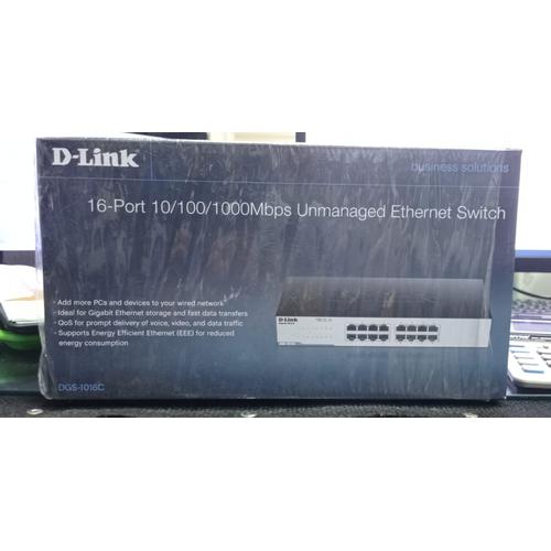 Jual DLINK Switch 16 Port Gigabit Unmanaged Ethernet (DGS-1016D/DGS ...
