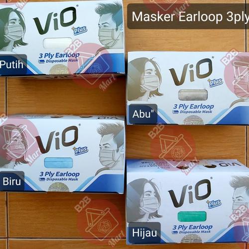 Jual Masker vio earloop masker medis 3ply - Biru - Kota Surabaya ...