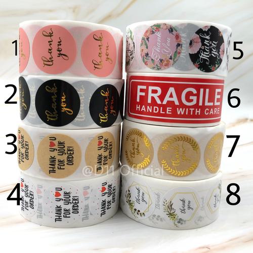 Jual LABEL STICKER / STICKER THANKYOU FOR ORDER / STICKER KEMASAN - 1 ...