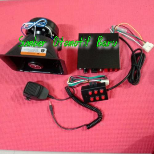 Jual Toa Sirene Sirine Patwal Polisi Ampli Mobil 200 Watt 1Set ...