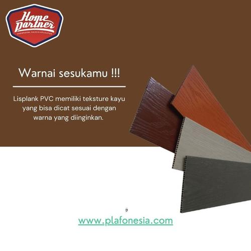 Jual Lisplang PVC Plafonesia LPK002 (Abu Tua) 1m x 20cm x 8mm - Kota ...