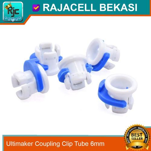 Jual Ultimaker White Bowden Tube/Pipe Coupling Clip Set Fixed 6mm Tube ...
