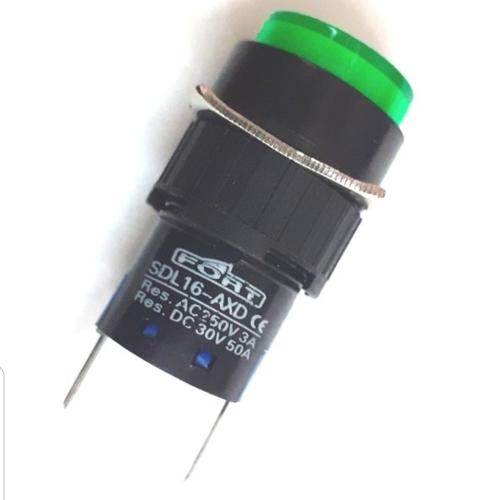 Jual Pilot Lamp with LED Indicator 16 mm 220Vac FORT (model Bulat/Kotak ...