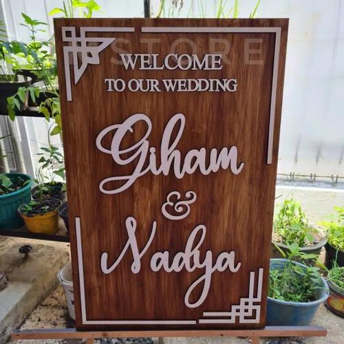 Jual Welcome Sign Board Lamaran Pernikahan Wedding Acara Engagement ...