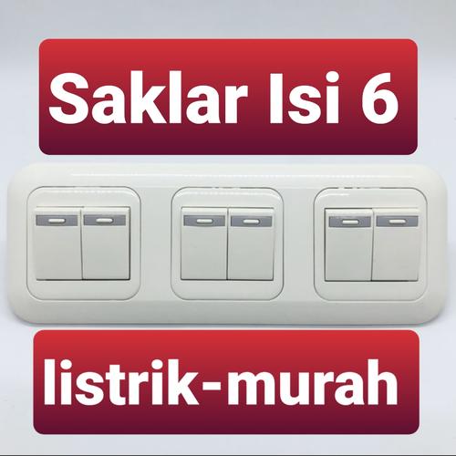 Jual Panasonic Saklar Isi6 Isi 6 WEJ7823 WEJ30029 (3) WEJ5531 (6) Putih ...