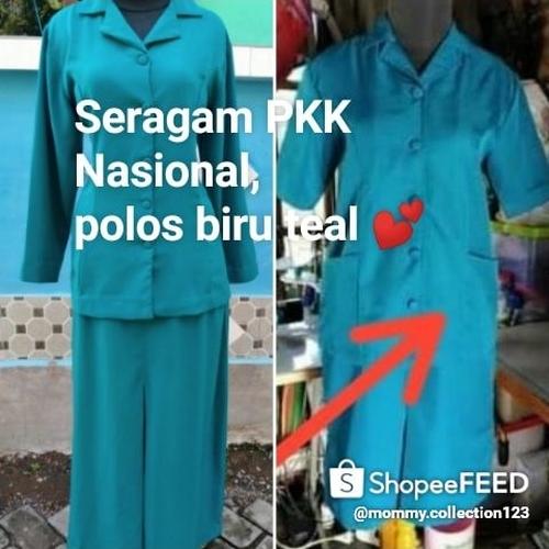 Jual Seragam PKK polos biru - biru pendek, 5L - Kota Semarang ...