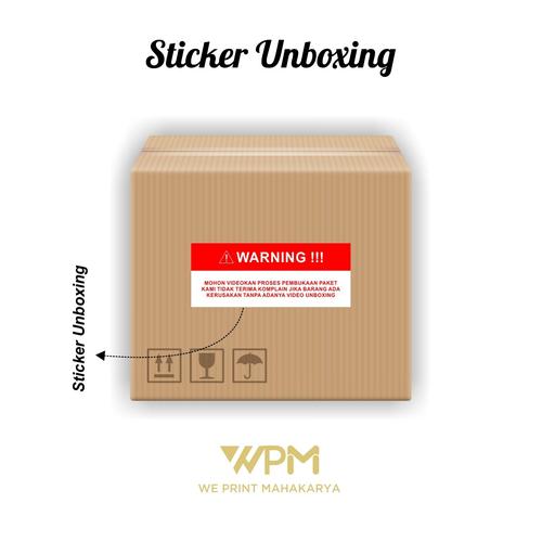 Jual Stiker Unboxing - Jakarta Barat - We_Print_Mahakarya | Tokopedia
