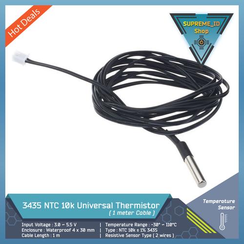 Jual 3435 NTC 10k Universal Thermistor Temperature Sensor - 1m - Jakarta Utara - Supreme ID ...