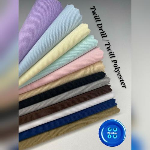 Jual Kain Twill Drill / Twill Polyester 0,5 meter - Kota Bandung ...
