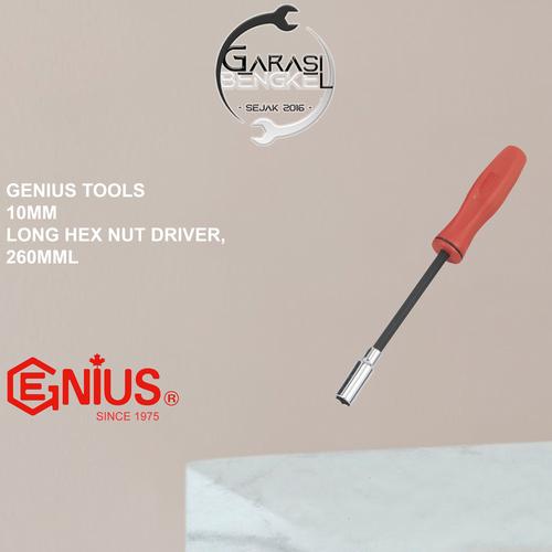 Jual Genius 10 mm Long Hex Nut Driver Obeng Shock Obeng Socket - 6 mm ...