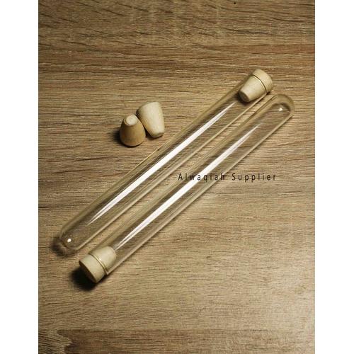 Jual Tabung Reaksi Kaca 25ml Tutup Kayu Gabus Test Tube / Craft / DIY ...