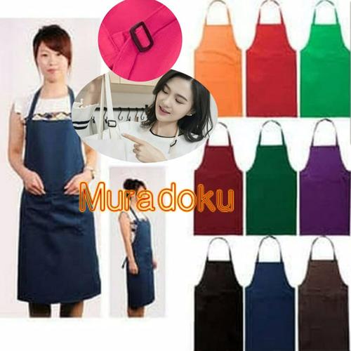 Jual Celemek Apron Panjang Full Anti Minyak Anti Kotor Bahan Import ...