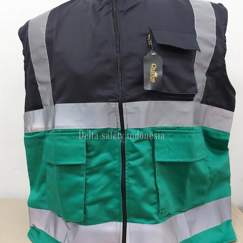 Jual Rompi Safety Bahan Drill Kombinasi / Safety Vest Proyek Rompi ...