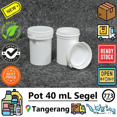 Jual (CARGO) Pot Kapsul / Salep 40 mL Segel Botol ( 773 pcs per kardus ...
