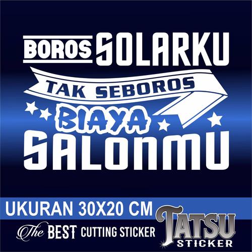 Jual CUTTING STICKER MOBIL STIKER KATA KACA CANTER TRUK BODY BOROS ...