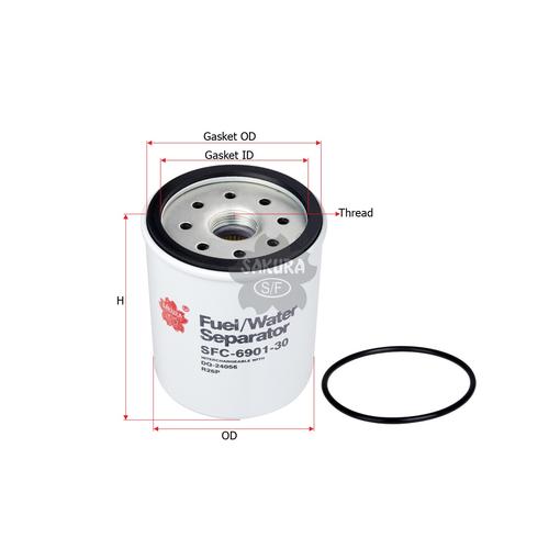 Jual Sakura Water Separator Filter SFC-6901-30 New Holland - Kota ...