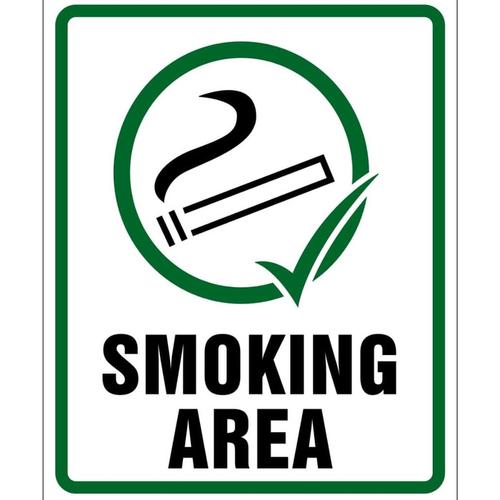 Jual Stiker AREA SMOKING. SMOKING AREA/ 20x25 sign RAMBU K3 safety ...