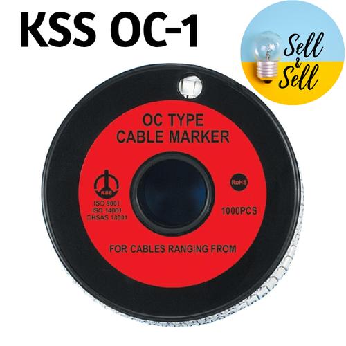 Jual KSS Marker OC-1 (Huruf) K,L,M,N,O,P,Q,R,S,T / Cable Marker OC1 ...