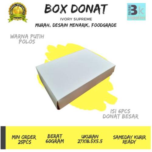 Jual Box Donat , Dus Donat , Kemasan Donat Polos - Kraf Cetak Isi6 ...