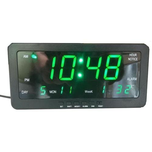 Promo Jam Meja LED Digital 1008 Hijau / Jam Dinding LED Digital Clock ...