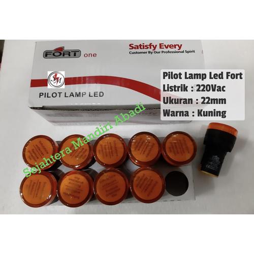 Jual Pilot Lamp Led Fort AD22 Lampu Panel 22mm 220V Hijau Kuning Merah ...