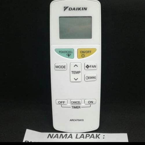 Jual REMOTE REMOT AC DAIKIN ARC470A13 ORIGINAL ASLI - Jakarta Timur - ROHMI REMOTE | Tokopedia