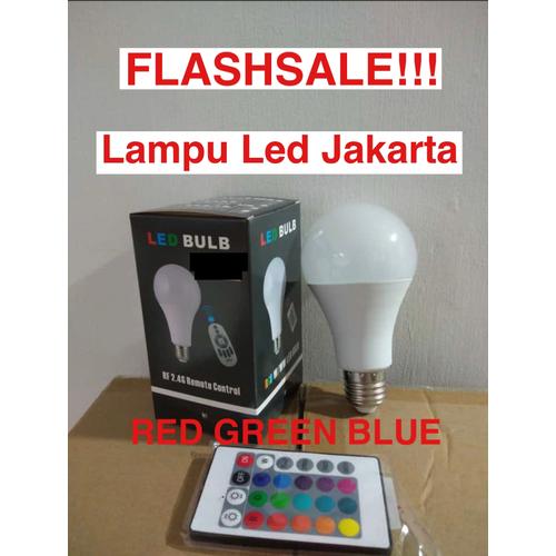 Jual Bohlam RGB 18watt dengan remote. Bisa rubah warna RGB dan warna ...