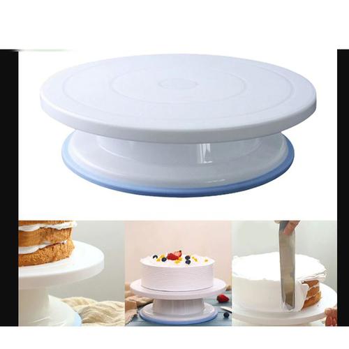 Jual 28CM Meja Putar kue Revolving Cake Stand tempat kue 360derajat ...