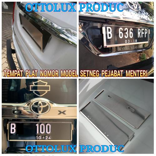 Jual TEMPAT PLAT NOMOR DI SISIP BAHAN METAL HARLEN TEBAL MODEL SETNEG ...