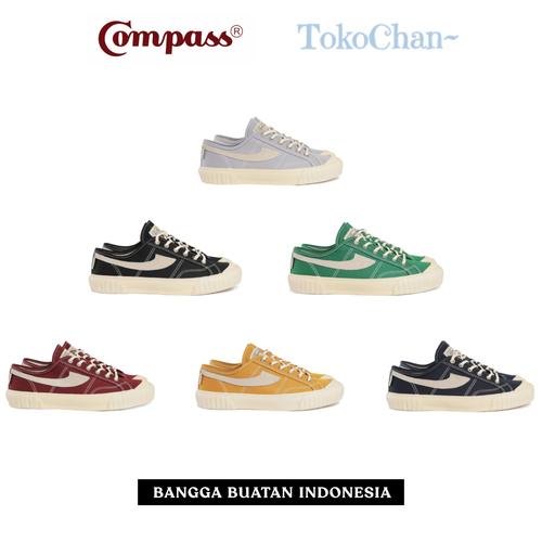 Jual SEPATU COMPASS VINTAGE LOW BLACK WHITE MAROON GREEN MUSTARD NAVY ...