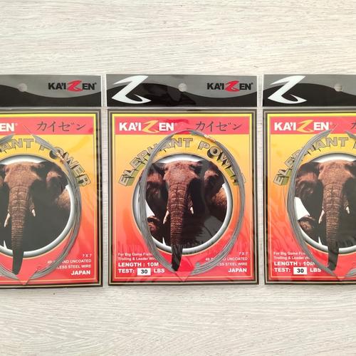 Jual wire neklin kaizen elephant power 7x7 size 30lb indonesiamemancing ...