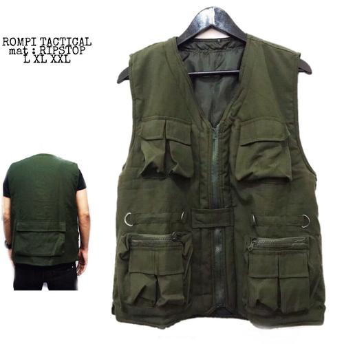 Jual Rompi lapangan pria jumbo warna krem hijau army keren murah ...