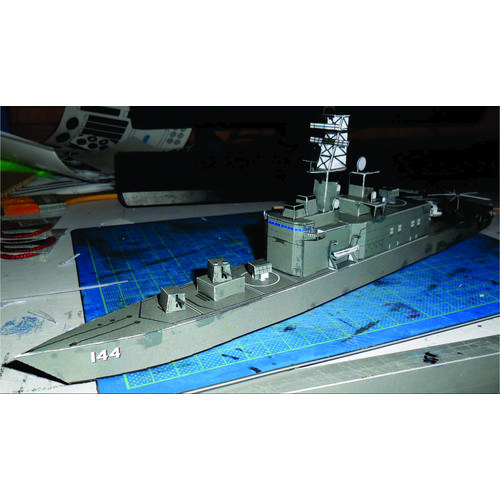 Jual DIY Papercraft Kapal Perang JMSDF Shirane-class Destroyer Kurama ...