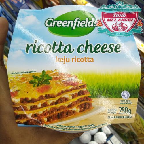 Jual Greenfields Ricotta Cheese 250 gr | Greenfield Keju Ricotta ...
