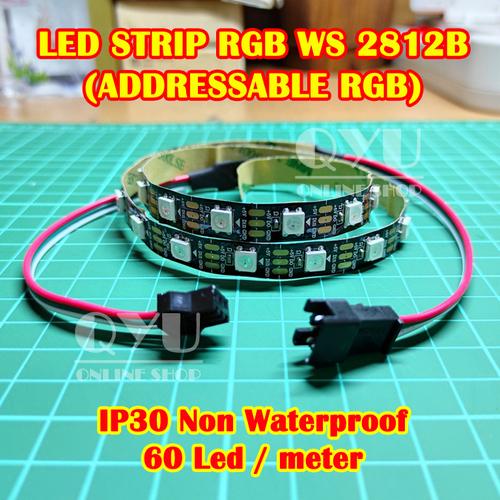 Jual LED Strip WS2812B Addressable RGB / ARGB 5050 5v - ip30 - 60 Led/m ...