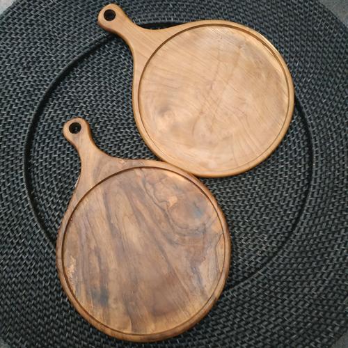 Jual Piring Kayu / Piring Pizza / Piring Jati / Wooden Plate ...