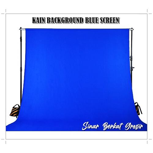 Jual Kain Background Chroma Key / Blue Screen Backdrop / Spunbond 75gr ...
