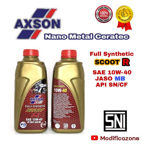 Jual Oli Axson ScootR 10W40 Full Synthetic Oil -not Motul Yamalube ...