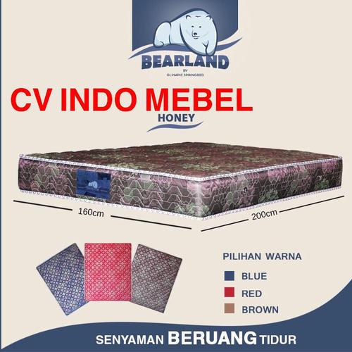 Jual Kasur Spring Bed Honey Bearland Biru/Merah/Coklat Promo Ready ...