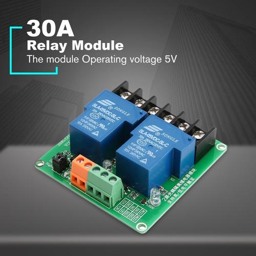 Jual 2 Channel High Power Relay Module 30A High Low Trigger Opto ...