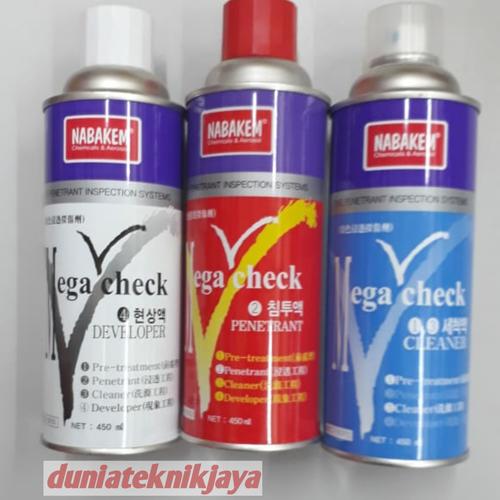 Jual Nabakem megacheck 3 Pcs = Developer , Penetrant , Cleaner ...