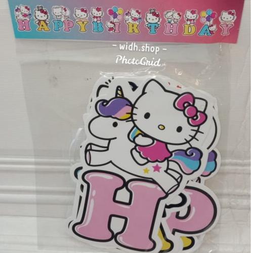 Jual BANNER HBD/ BANNER ULANG TAHUN / MOTIF HELLO KITTY - Hello Kitty B ...
