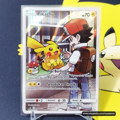 Jual Pikachu Kartu Pokemon Indonesia Koleksi Tag Team 206/205 CHR ...