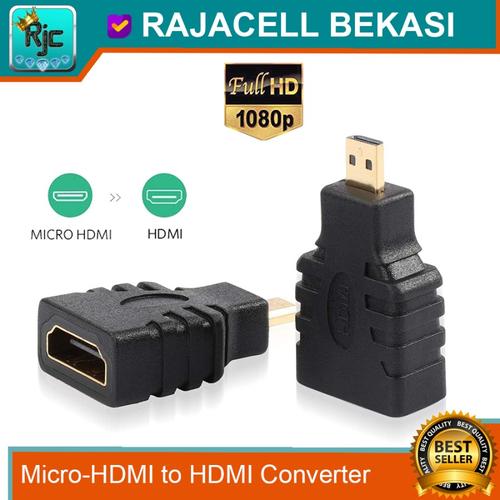 Jual Adapter Micro HDMI to HDMI converter for Raspberry Pi 4 Laptop ...